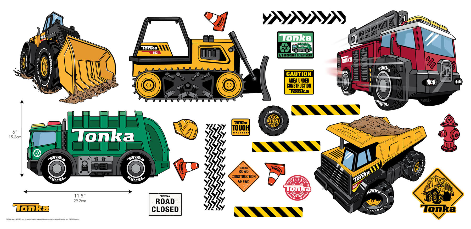 RMDM5590 - Tonka Trucks Wall Decals - by Roommates
