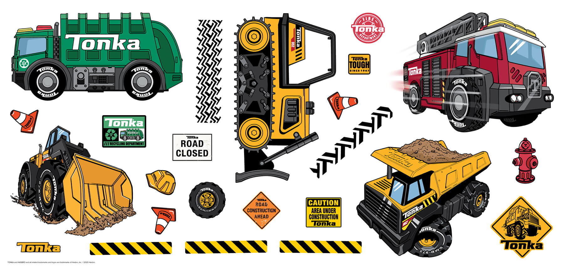RMDM5590 - Tonka Trucks Wall Decals - by Roommates