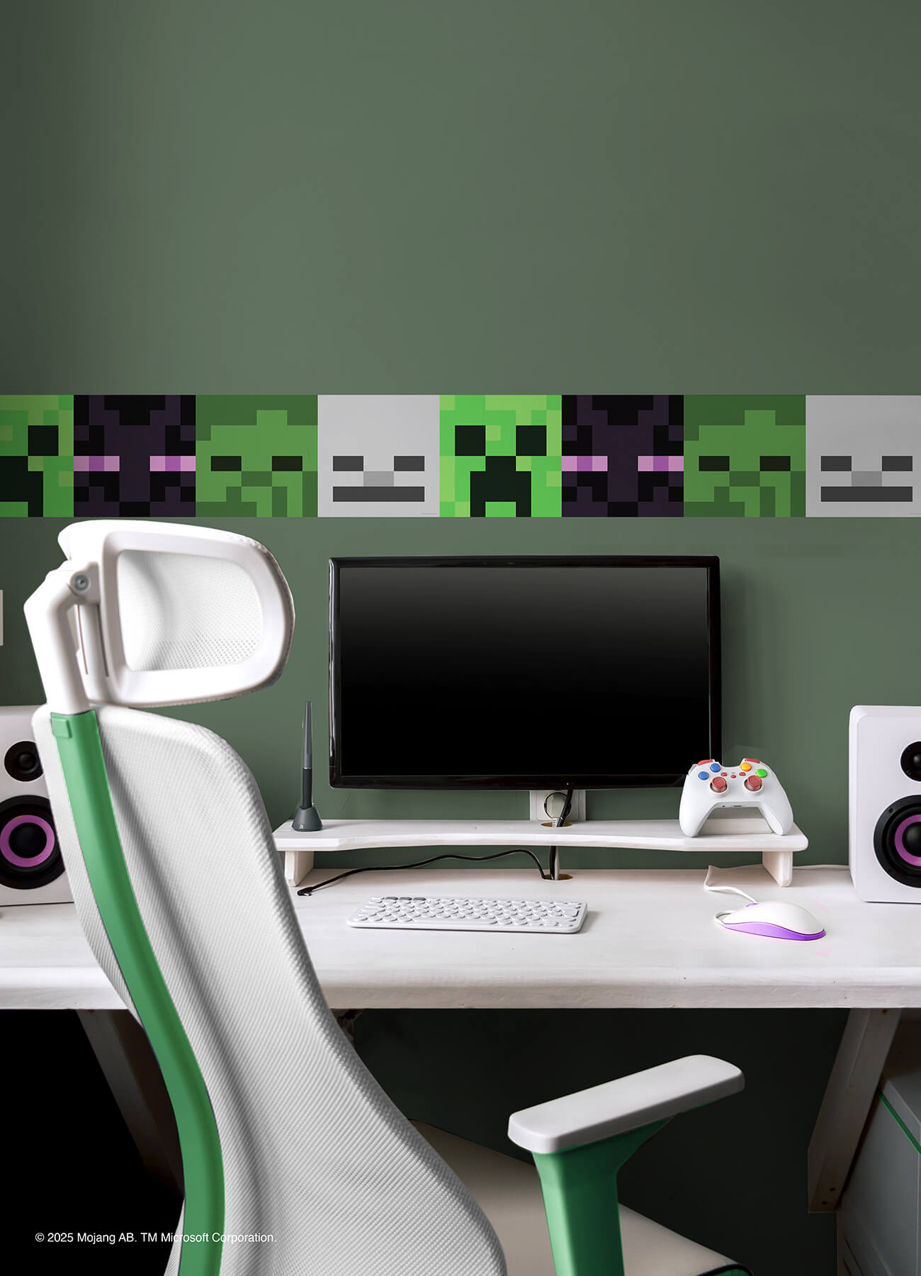 RMK1363BD - Minecraft Hostile Mobs Peel and Stick Border - by Roommates