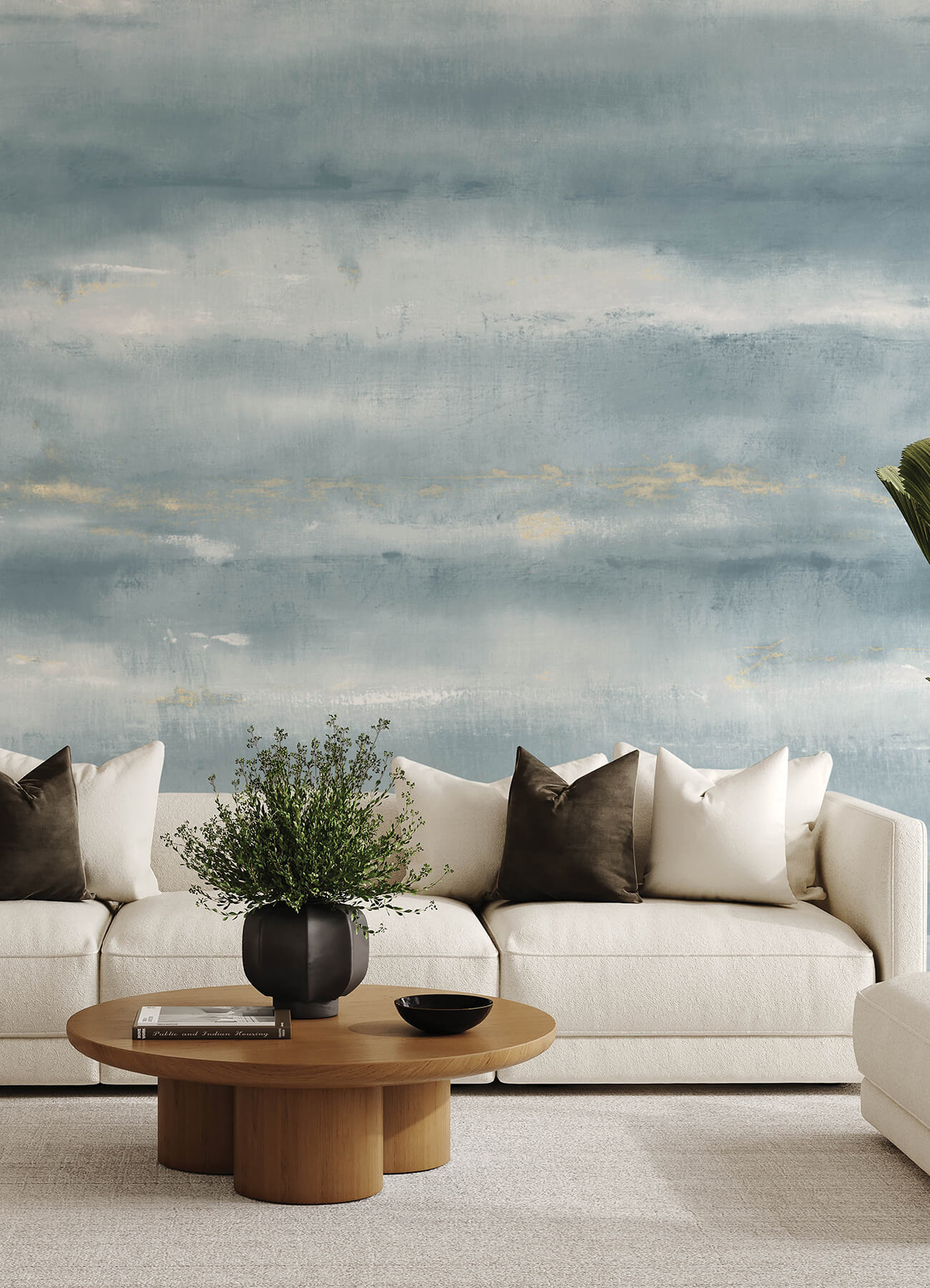 4202-367706M - Aveline Indigo Wall Mural - by A-Street Prints