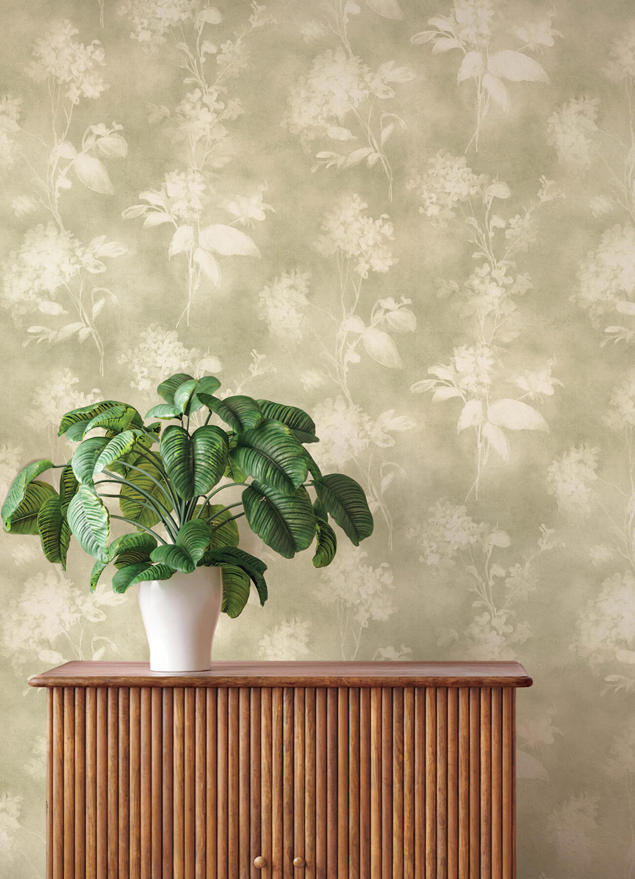 4202-481402 - Izara Light Green Botanical Wallpaper - by A-Street Prints