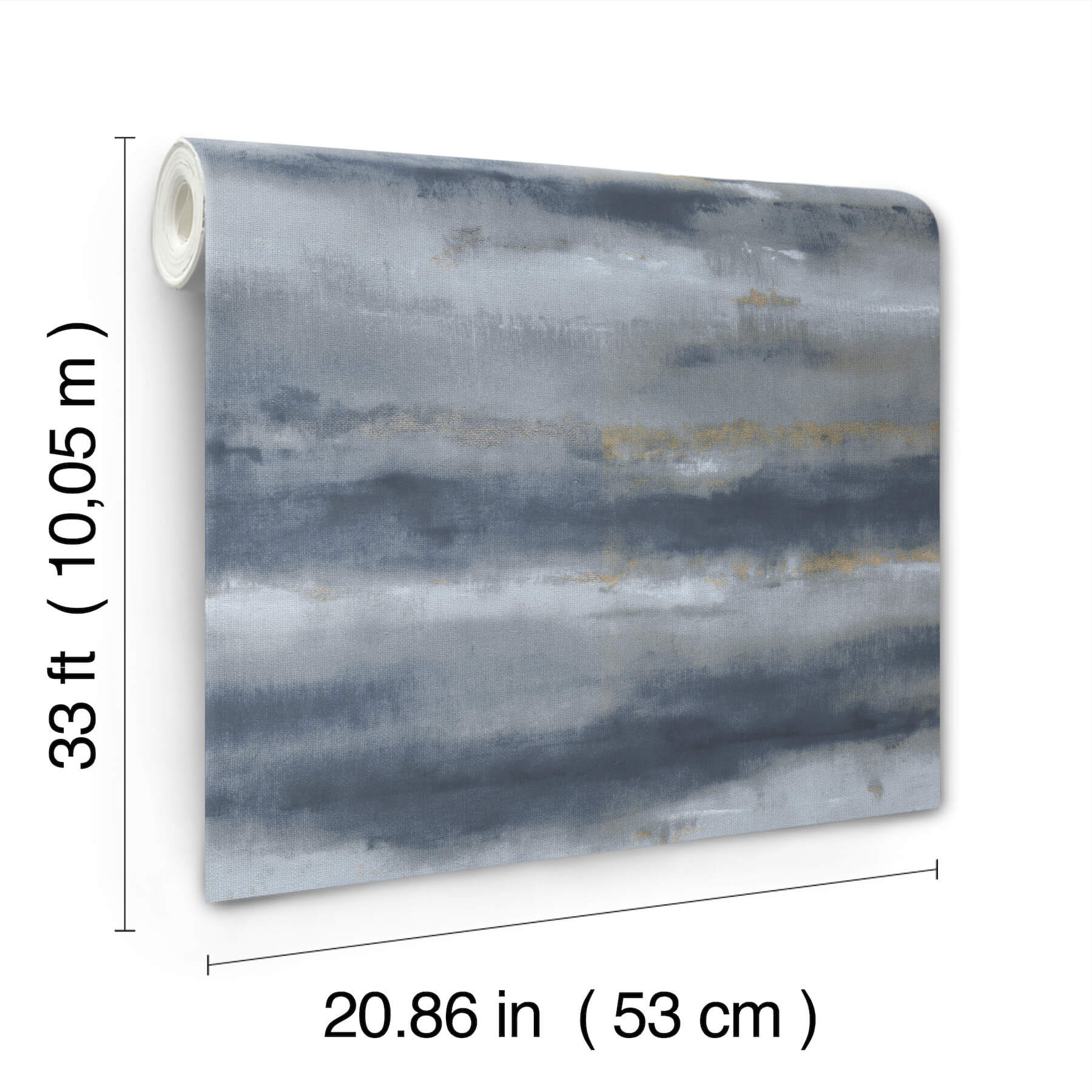 4202-481662 - Ayla Indigo Abstract Stripe Wallpaper - by A-Street Prints
