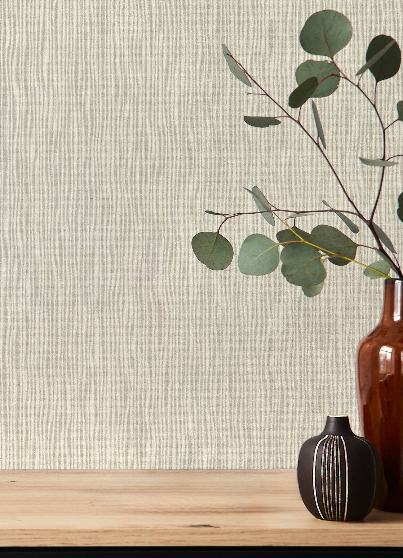 4202-484519 - Naim Ivory Solid Texture Wallpaper - by A-Street Prints