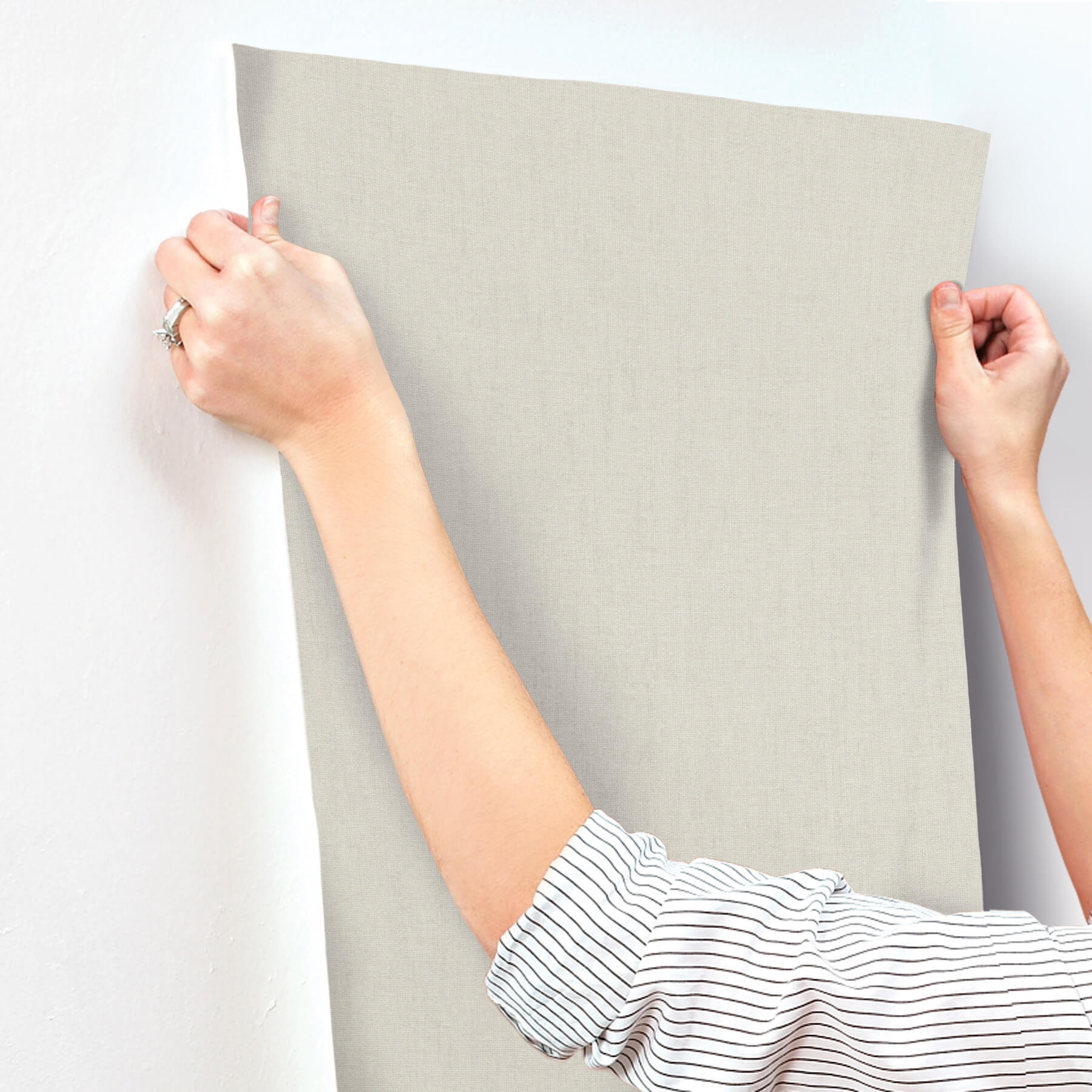 4202-484748 - Naim Grey Solid Texture Wallpaper - by A-Street Prints