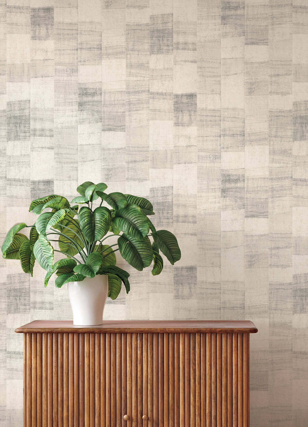 4202-570946 - Ivo Grey Block Stripe Wallpaper - by A-Street Prints