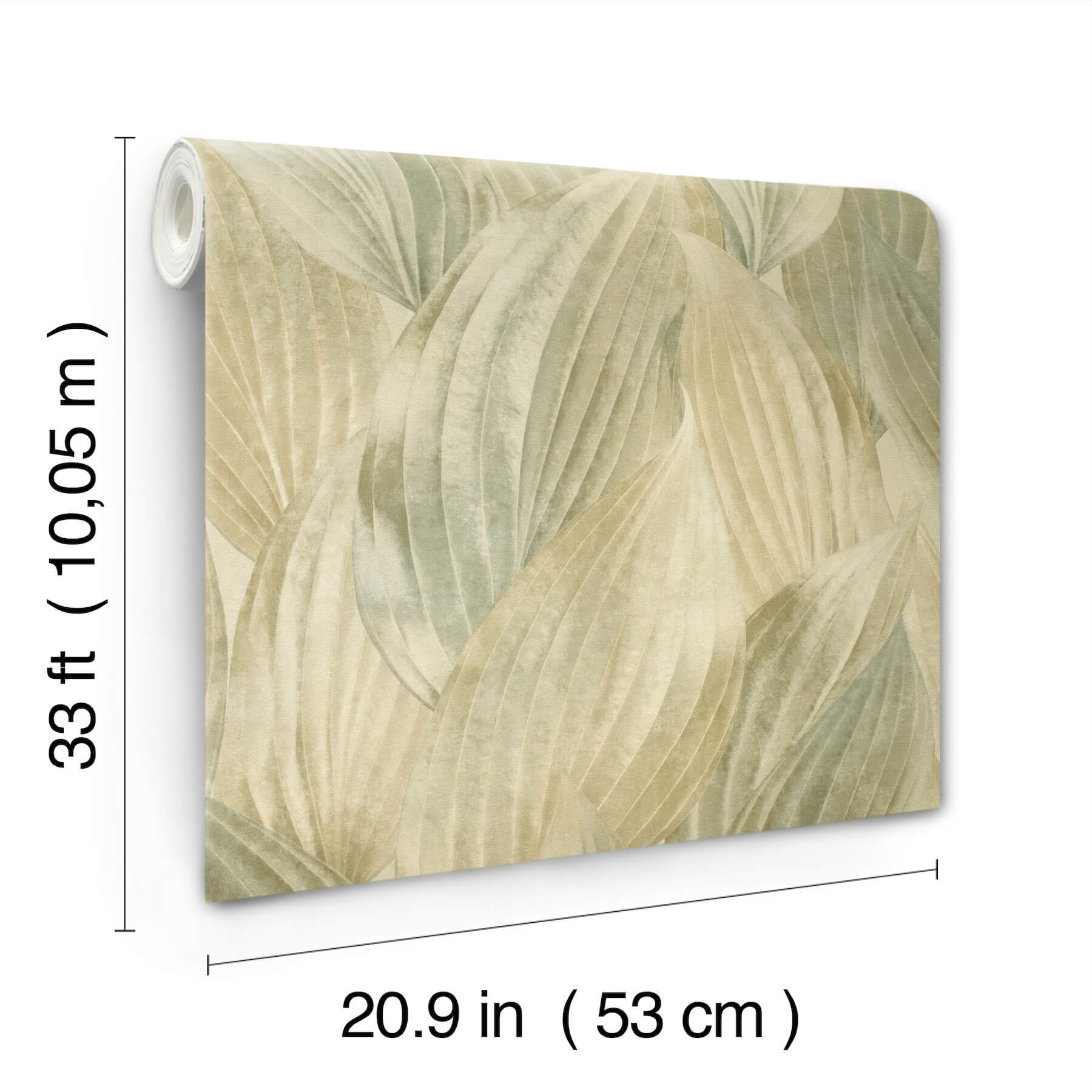 4202-571547 - Melora Green Leaf Wallpaper - by A-Street Prints
