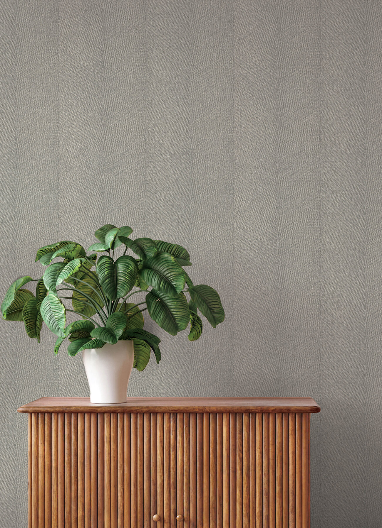 4202-720358 - Ione Grey Textured Chevron Wallpaper - by A-Street Prints