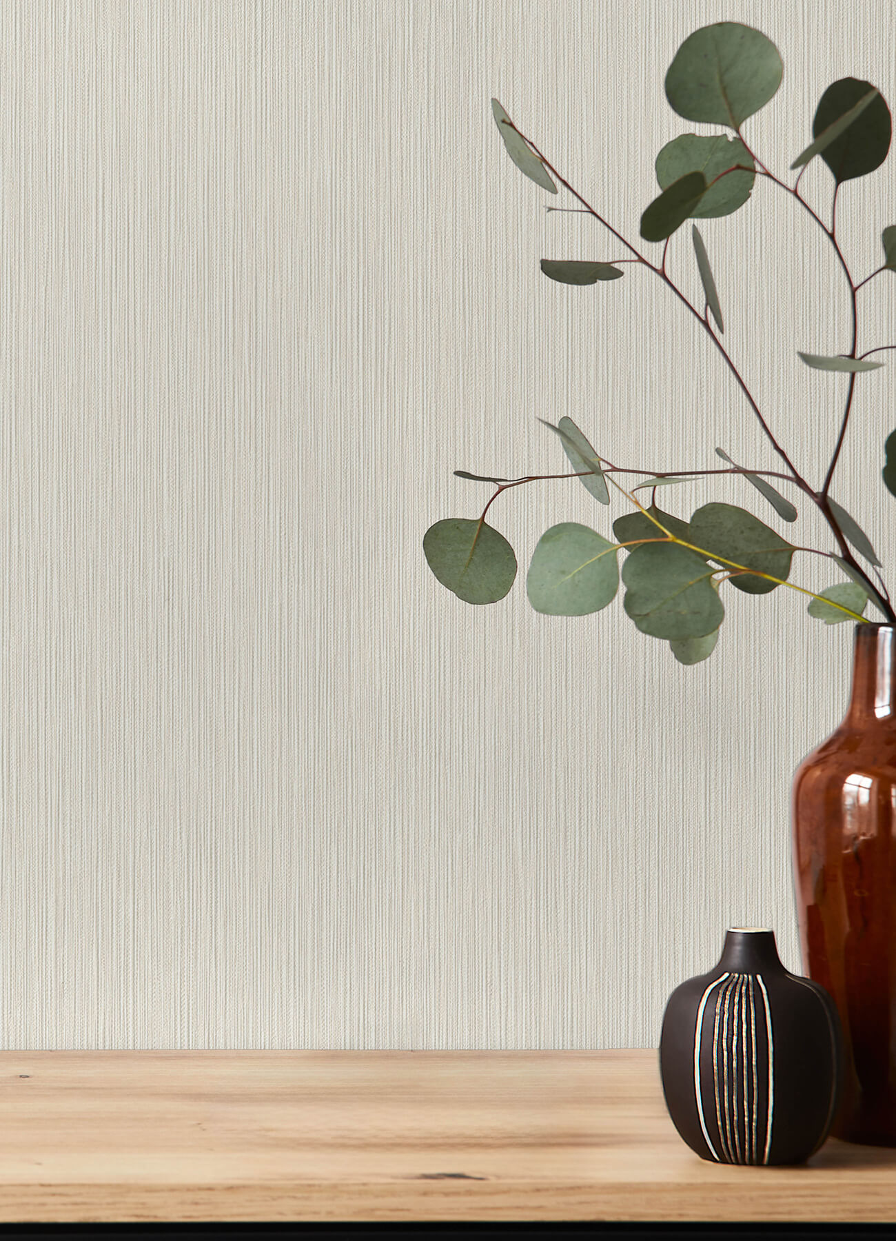 4202-844306 - Oren Ivory Shimmering Striations Wallpaper - by A-Street ...