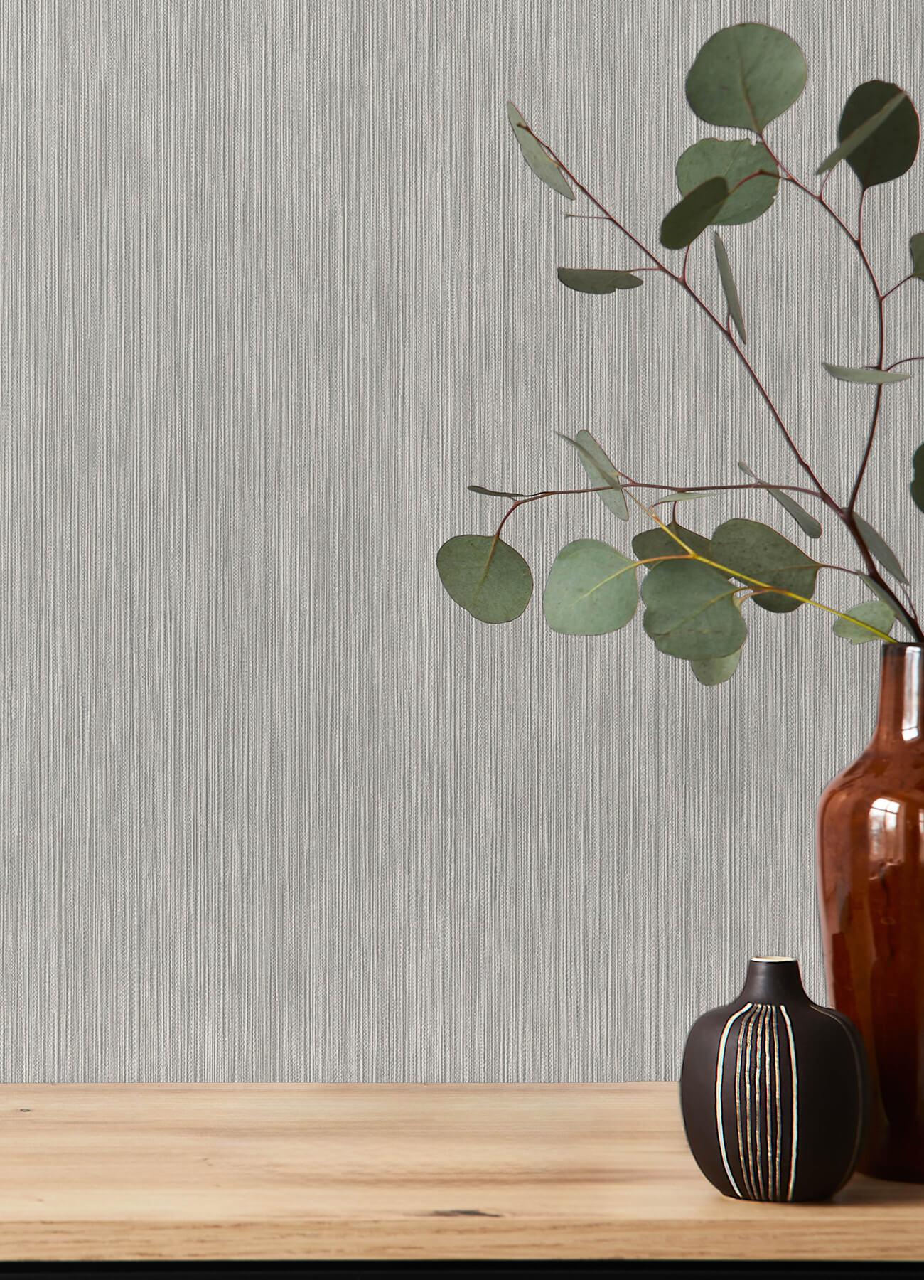 4202-844368 - Oren Grey Shimmering Striations Wallpaper - by A-Street ...