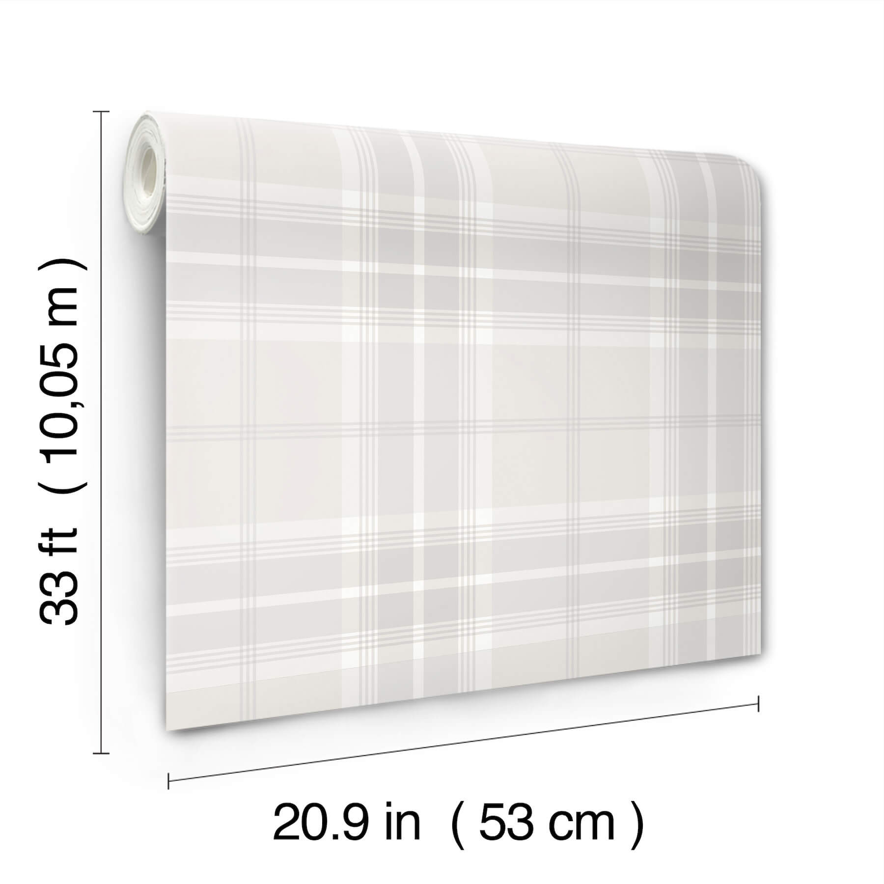 4201-92123 - Emma Dove Plaid Wallpaper - by A-Street Prints