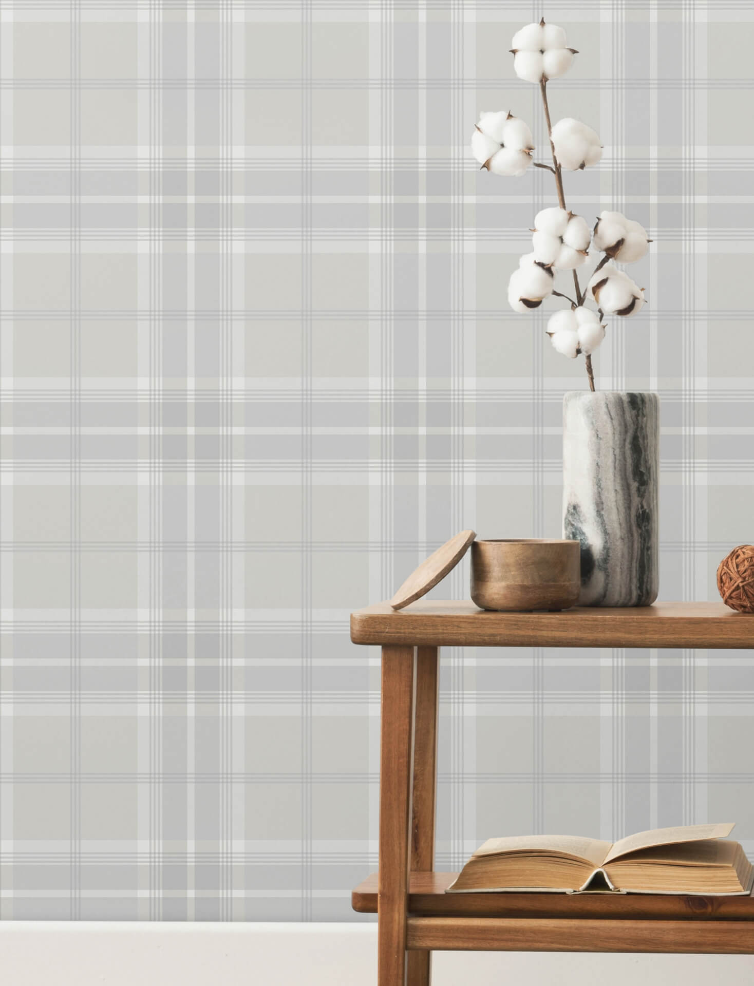 4201-92123 - Emma Dove Plaid Wallpaper - by A-Street Prints
