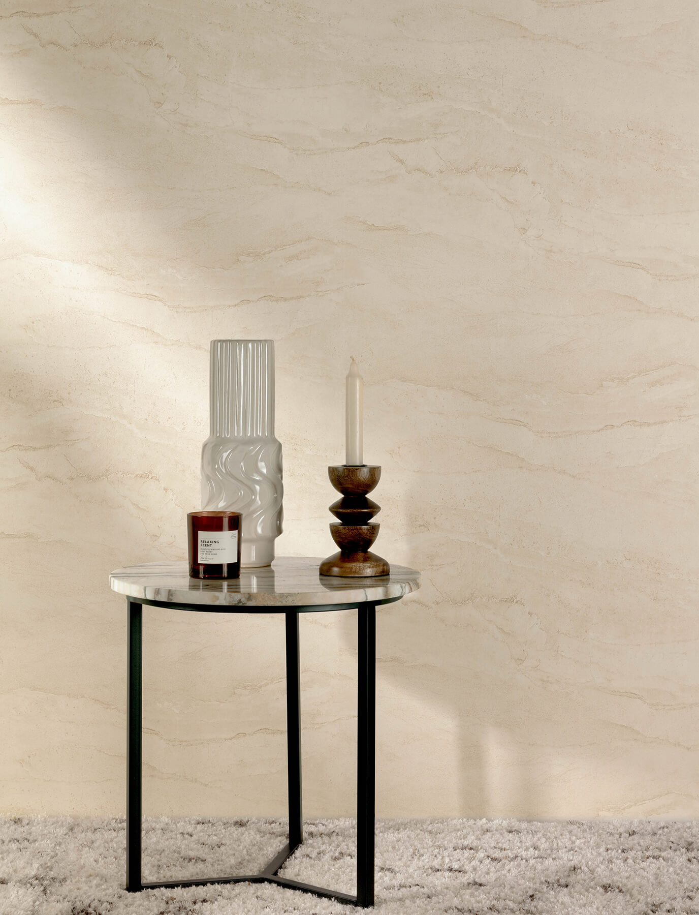 York Wallcoverings. 4191-83000 - Morgana Off-White Stone Wallpaper - by ...
