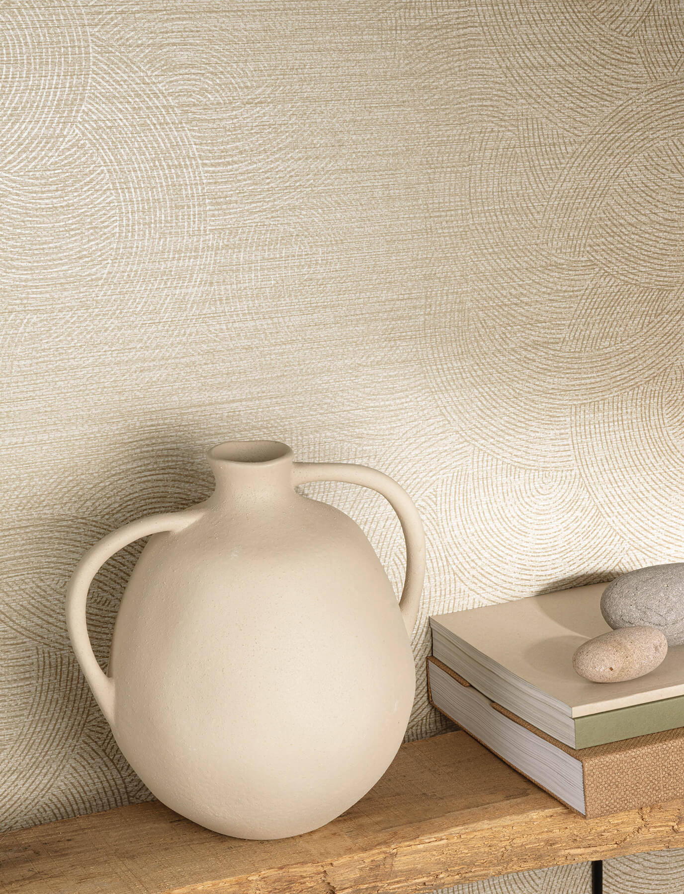York Wallcoverings. 4191-83023 - Harrison Taupe Swirling Geometric ...
