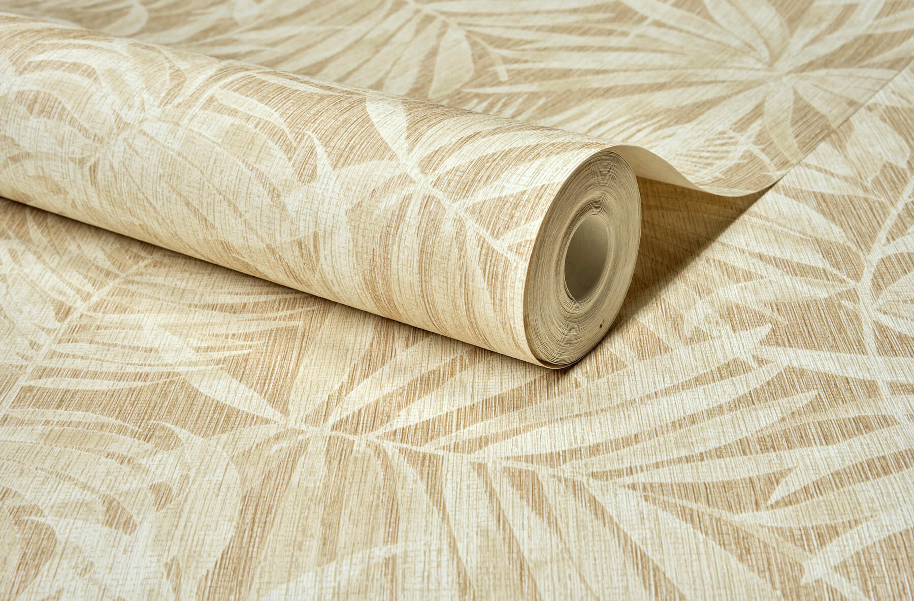 4191-83028 - Sonny Light Brown Fronds Wallpaper - by Chesapeake