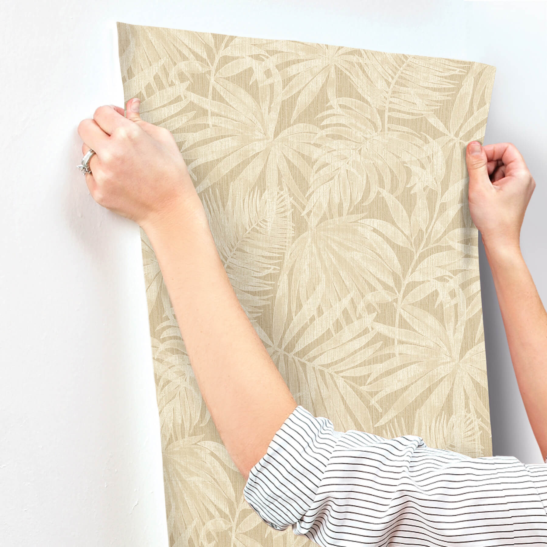 York Wallcoverings. 4191-83028 - Sonny Light Brown Fronds Wallpaper ...