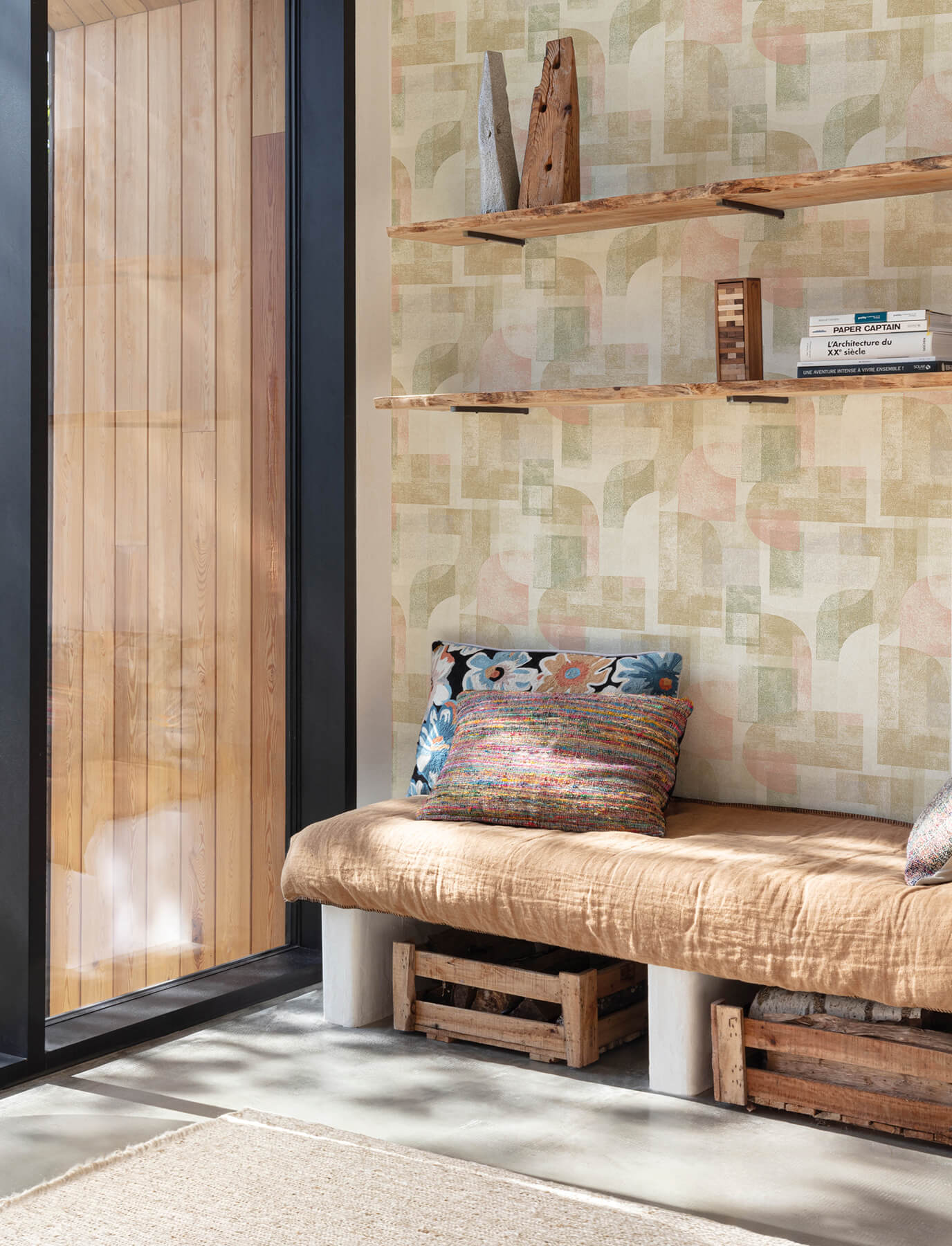 York Wallcoverings. 4191-83032 - Cassandra Brown Block Geometric ...
