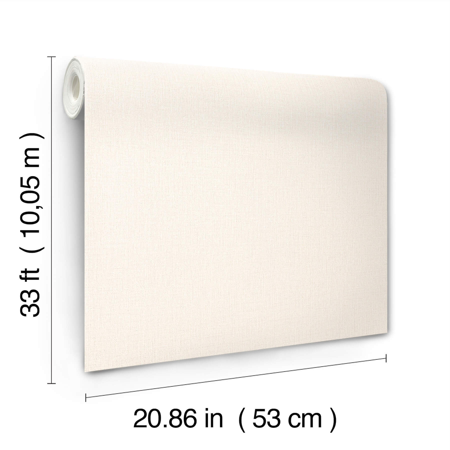 4191-83034 - Sonia Bone Faux Linen Wallpaper - by Chesapeake