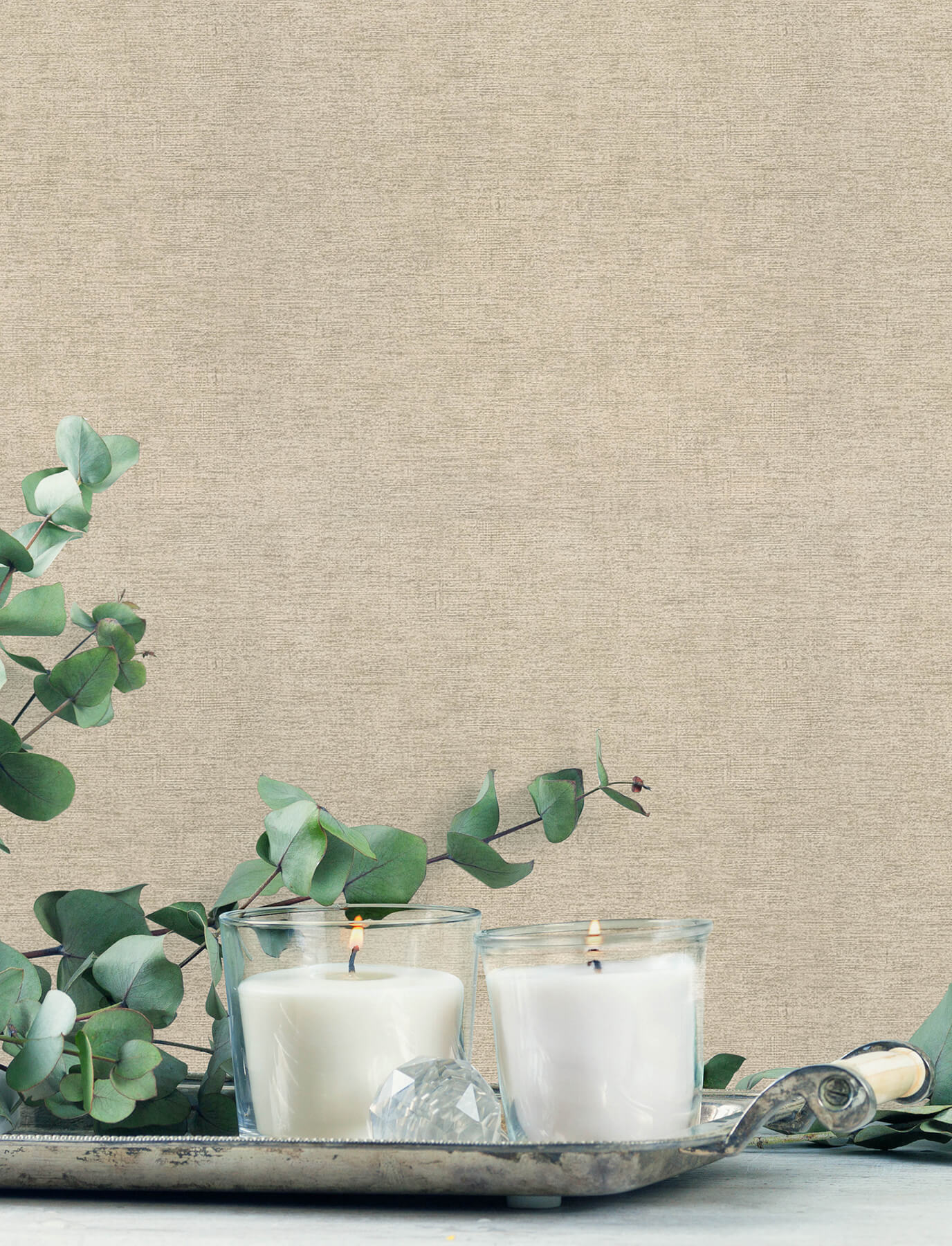 4191-83040 - Tansy Taupe Distressed Wallpaper - by Chesapeake