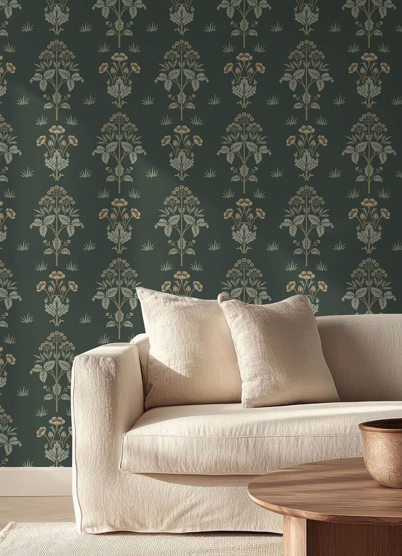 MCS6608 - Meadow Sweet Bayleaf and Manilla Peel and Stick Wallpaper ...
