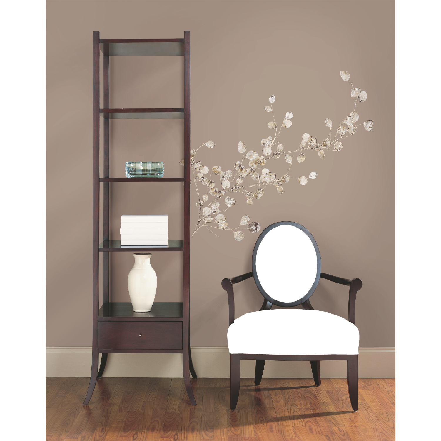 Silver Dollar Branch Peel & Stick Giant Wall Decal | RoomMates Décor