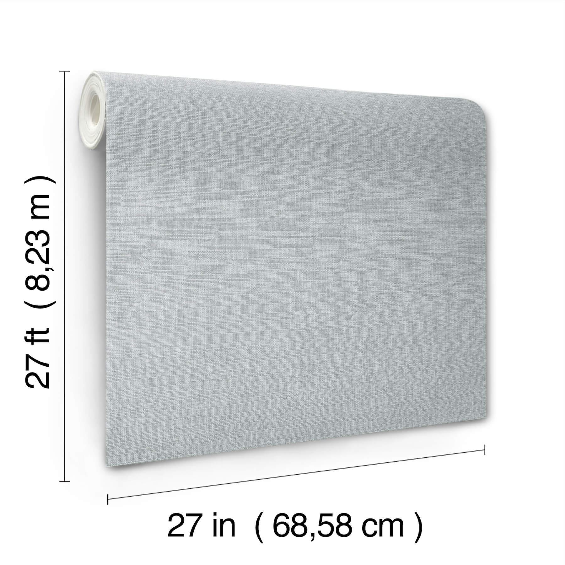 York Wallcoverings. UW1018N - Terrene Light Blue Faux Linen Wallpaper ...