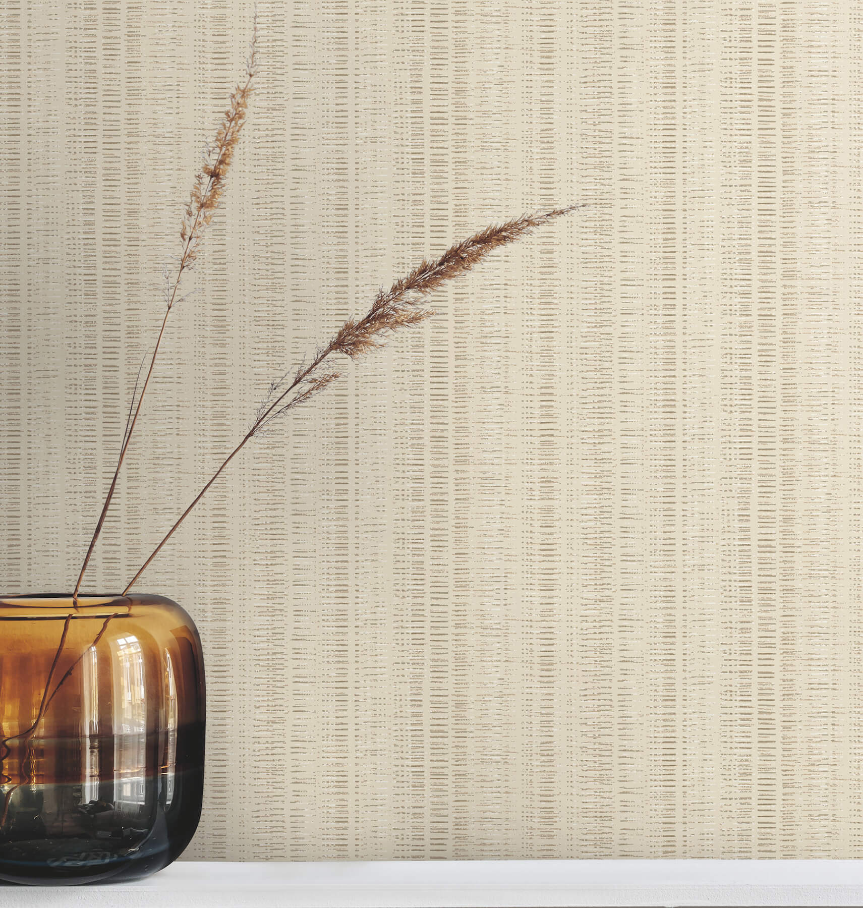 York Wallcoverings. UW1094N - Line In The Sand Ash Woven Stripe ...
