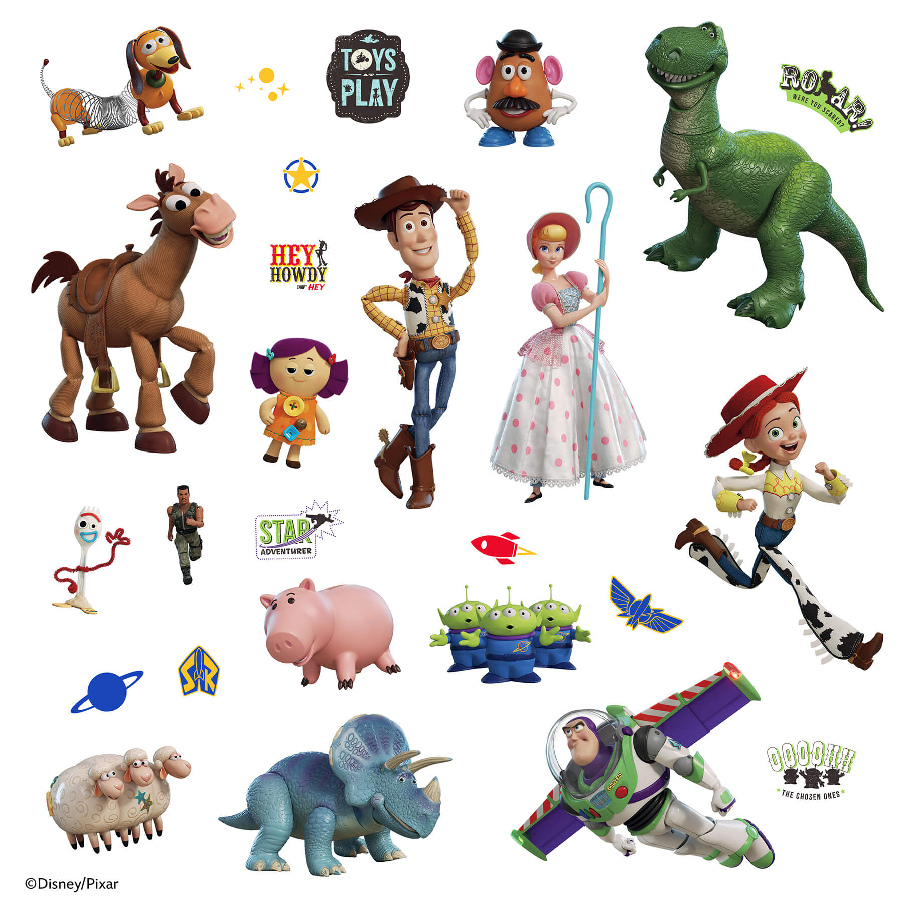 RMDM5604 - Disney Toy Story Characters Wall Decals - by Disney/Pixar