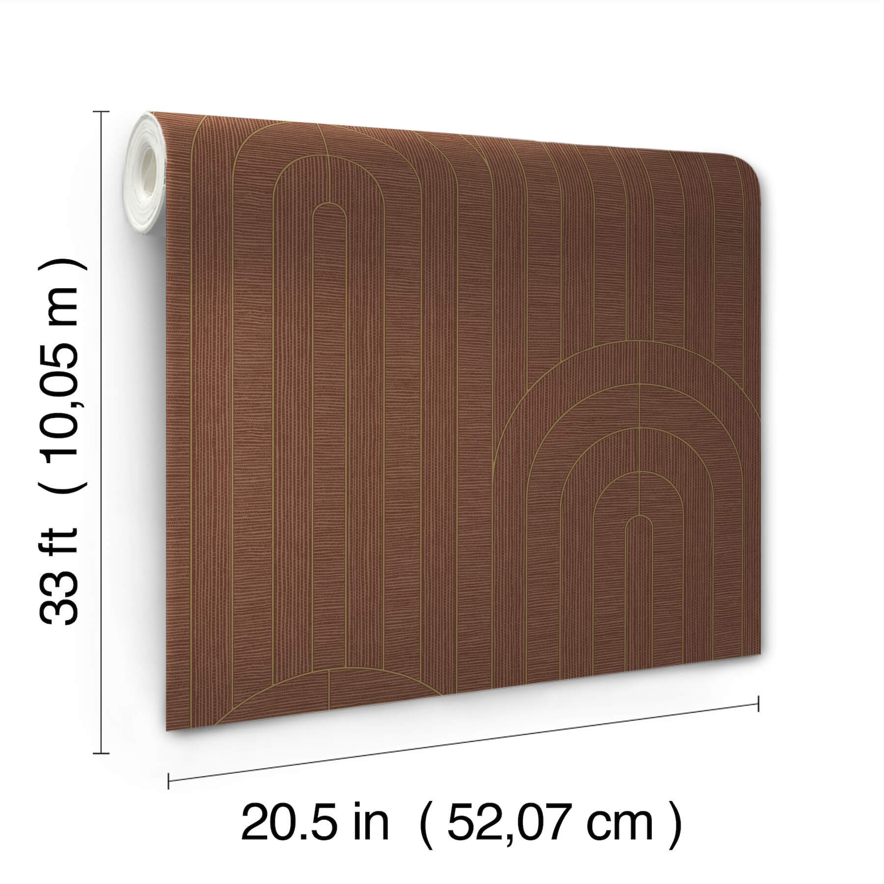 York Wallcoverings. 4198-27825 - Declan Maroon Textured Arches ...