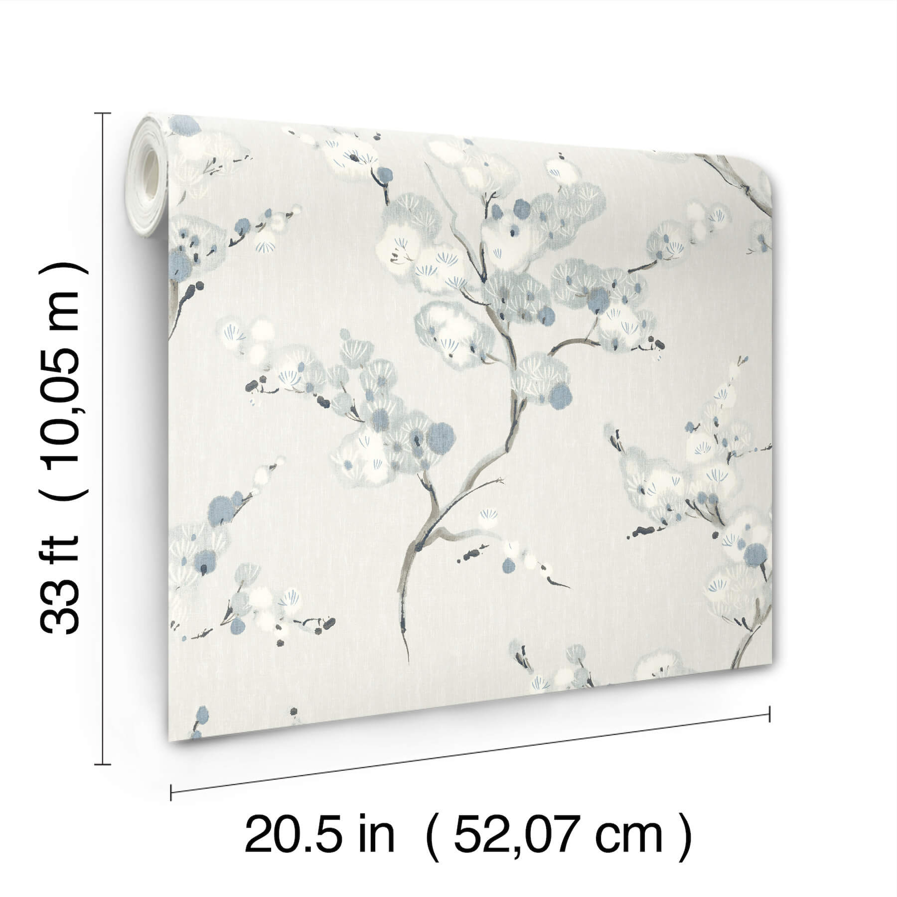 4198-27844 - Bliss Sky Blue Blossom Wallpaper - by A-Street Prints