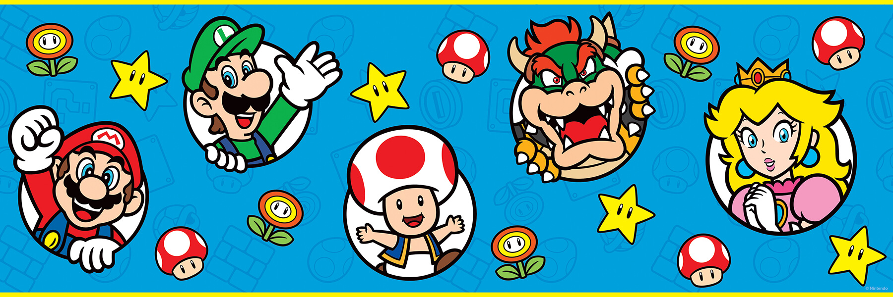 RMK1377BD - Nintendo Super Mario Characters Peel and Stick Border - by ...